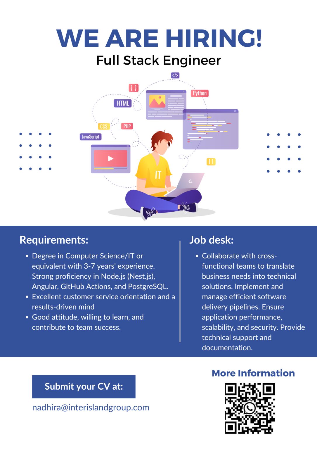 Nadhira Abdul Halim on LinkedIn: #hiring #fullstackdeveloper #nodejs # ... Nadhira Abdul Halim on LinkedIn: #hiring #fullstackdeveloper #nodejs # ...