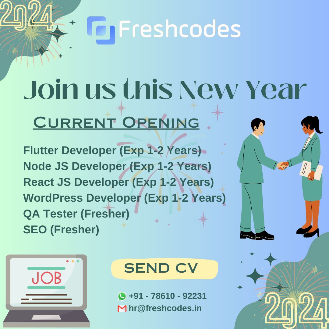 Freshcodes Technology on LinkedIn: #flutter #node #react #wordpress #qa ... Freshcodes Technology on LinkedIn: #flutter #node #react #wordpress #qa ...
