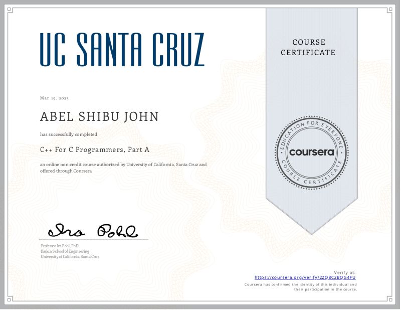 Abel Shibu John on LinkedIn: #cprogramming #cplusplus # ... Abel Shibu John on LinkedIn: #cprogramming #cplusplus # ...