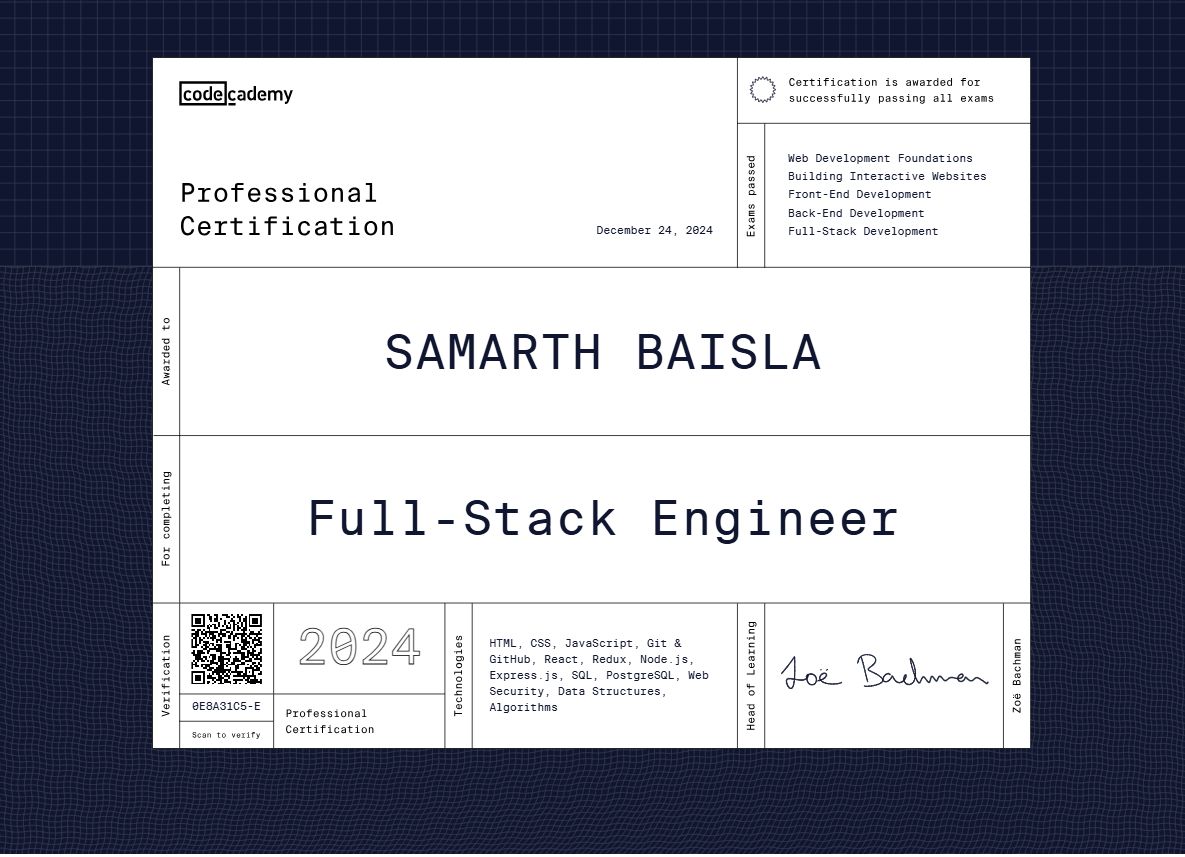 Samarth Baisla on LinkedIn: #codenewbie #programming #learningtocode # ... Samarth Baisla on LinkedIn: #codenewbie #programming #learningtocode # ...