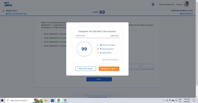 Sasank Paruchuri on LinkedIn: #day #js #ccbp #nextwave #javascript # ... Sasank Paruchuri on LinkedIn: #day #js #ccbp #nextwave #javascript # ...