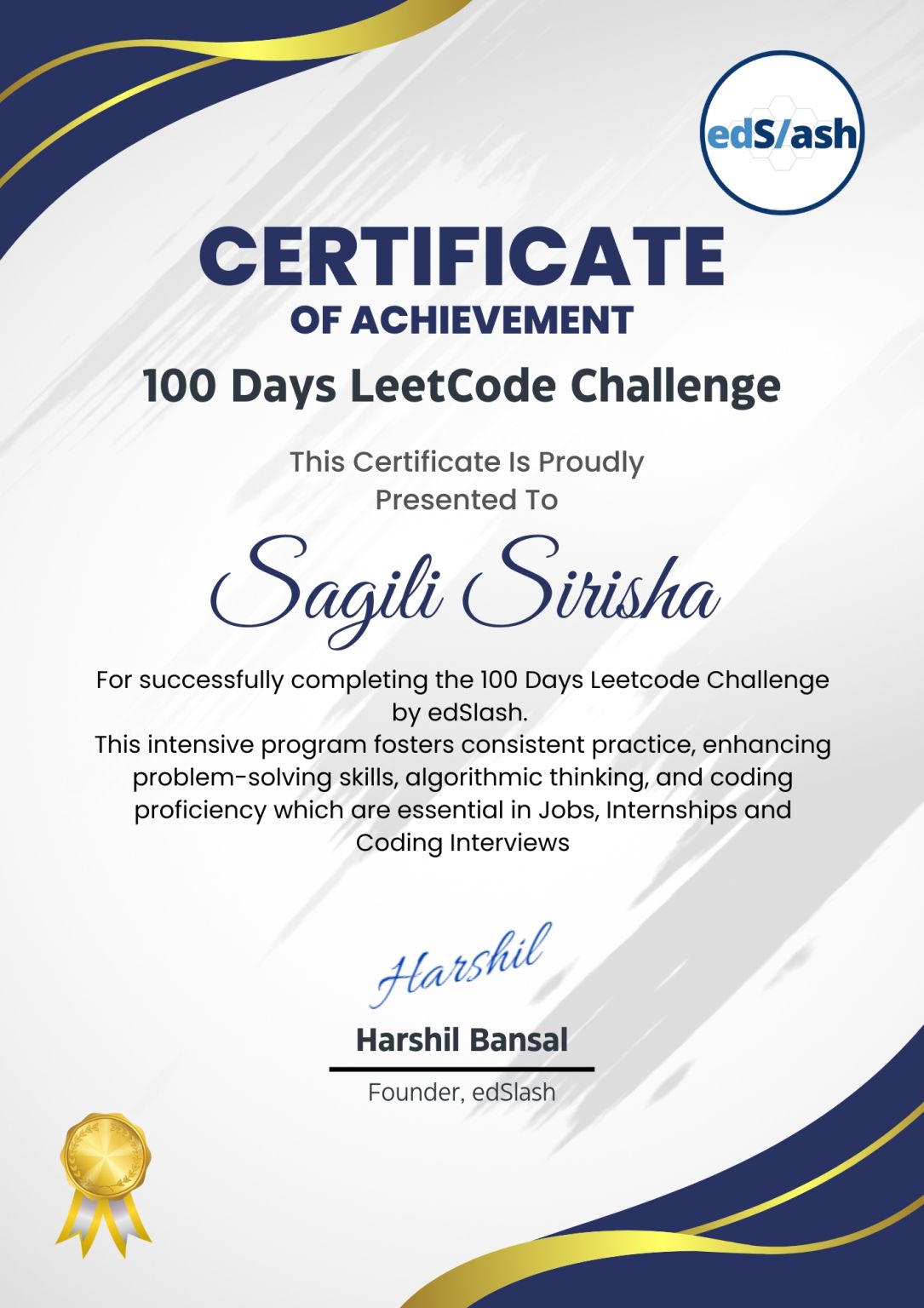 Sirisha Sagili on LinkedIn: #100daysofcode #100daysofcode #leetcode # ... Sirisha Sagili on LinkedIn: #100daysofcode #100daysofcode #leetcode # ...