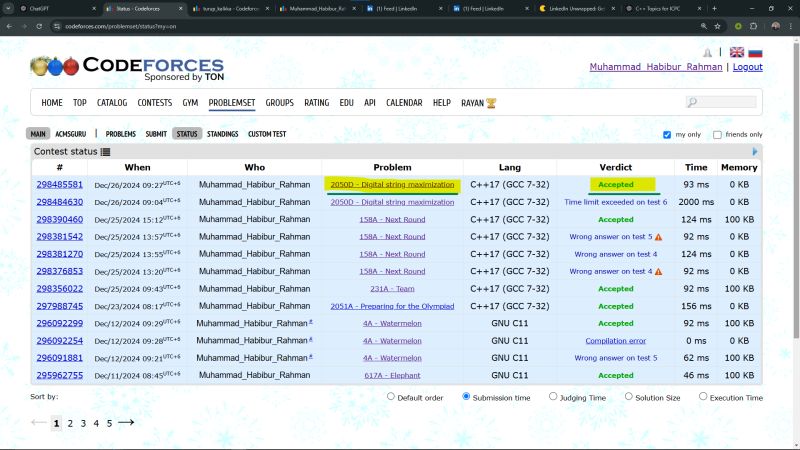 MD HABIBUR RAHMAN on LinkedIn: #codeforces #competitiveprogramming # ... MD HABIBUR RAHMAN on LinkedIn: #codeforces #competitiveprogramming # ...