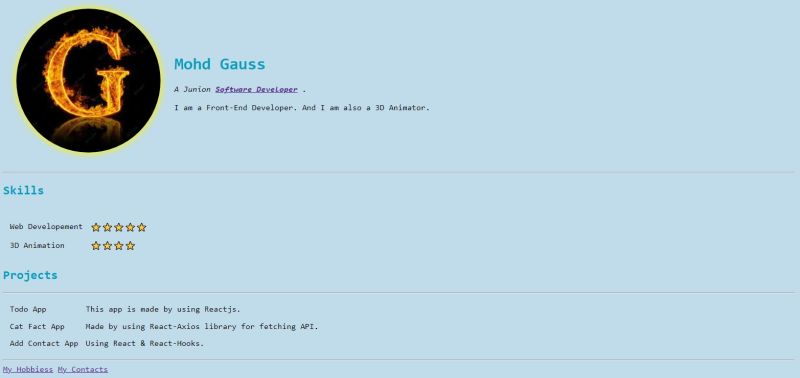 Mohammad Gaus on LinkedIn: #css #html #cv #webdevelopment #programming Mohammad Gaus on LinkedIn: #css #html #cv #webdevelopment #programming