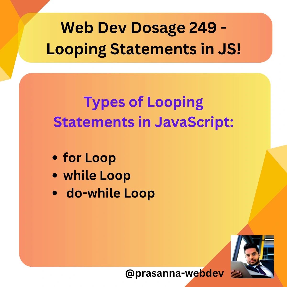 Prasanna D on LinkedIn: #webdevelopment #javascript #coding101 Prasanna D on LinkedIn: #webdevelopment #javascript #coding101