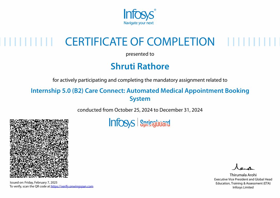 A journey of learning, coding and growth! Completing my Infosys ... A journey of learning, coding and growth! Completing my Infosys ...