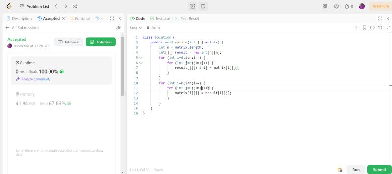 LeetCode problem #48: Rotate Image | Kumar Garg posted on the topic ... LeetCode problem #48: Rotate Image | Kumar Garg posted on the topic ...