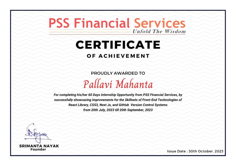 Pallavi Mahanta on LinkedIn: #learningjourney #frontenddevelopment # ... Pallavi Mahanta on LinkedIn: #learningjourney #frontenddevelopment # ...