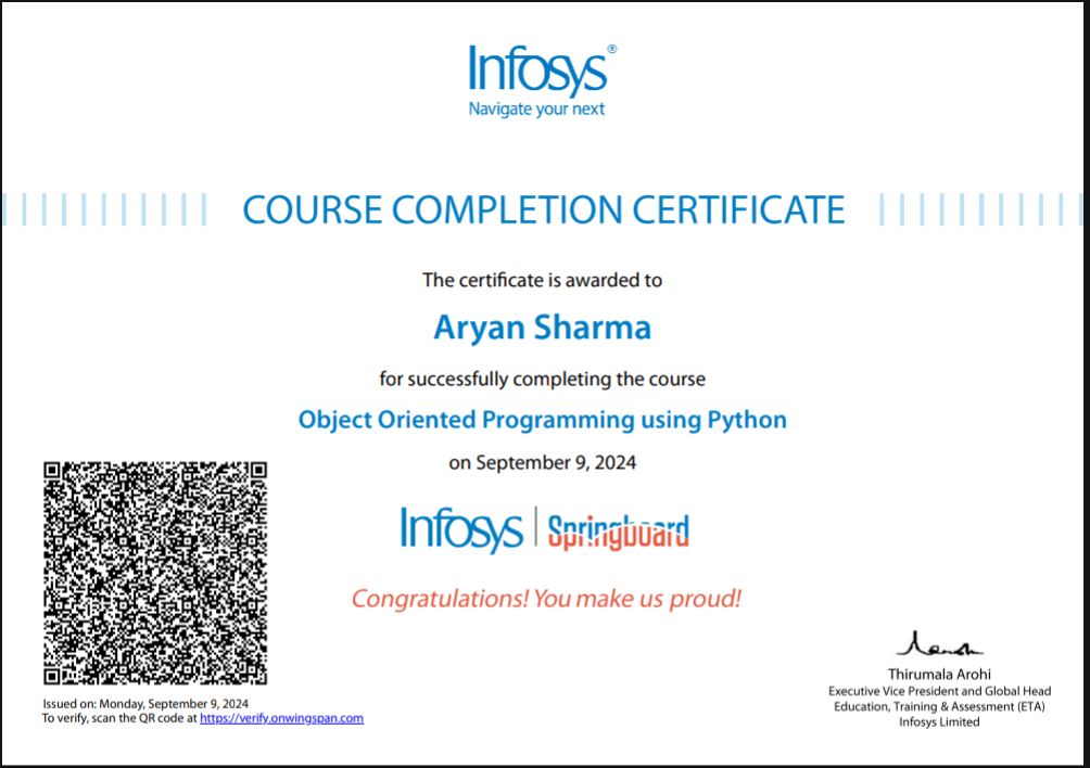 Aryan Sharma on LinkedIn: #pythonprogramming #oop #softwaredevelopment ... Aryan Sharma on LinkedIn: #pythonprogramming #oop #softwaredevelopment ...