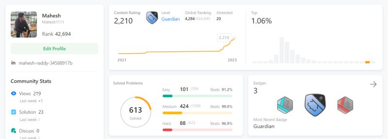 Mahesh Reddy on LinkedIn: #leetcode #guardian #problemsolving #coding # ... Mahesh Reddy on LinkedIn: #leetcode #guardian #problemsolving #coding # ...