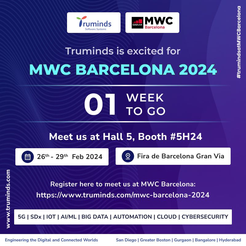Truminds Software Systems on LinkedIn: MWC Barcelona 2024 Truminds Software Systems on LinkedIn: MWC Barcelona 2024