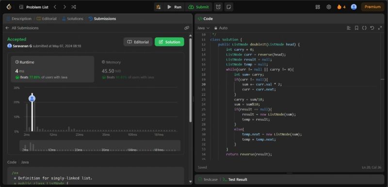 Saravanan G on LinkedIn: #100daysofcode #leetcode #java #linkedlist # ... Saravanan G on LinkedIn: #100daysofcode #leetcode #java #linkedlist # ...