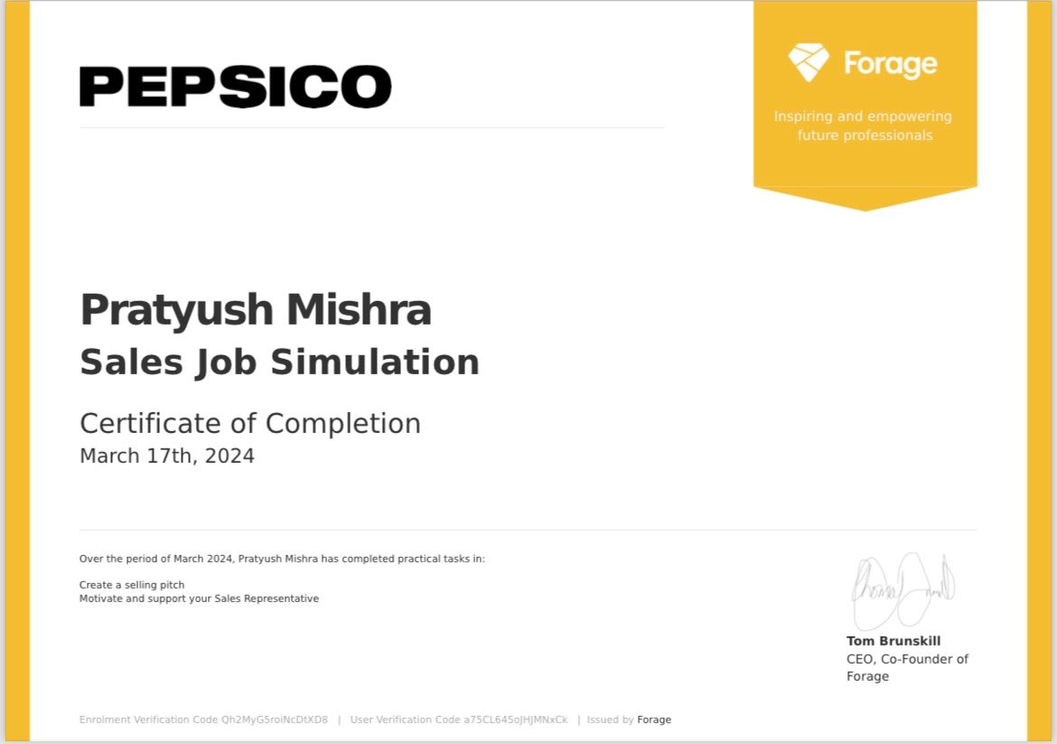 #connections #pepsico #sales | Pratyush Mishra #connections #pepsico #sales | Pratyush Mishra