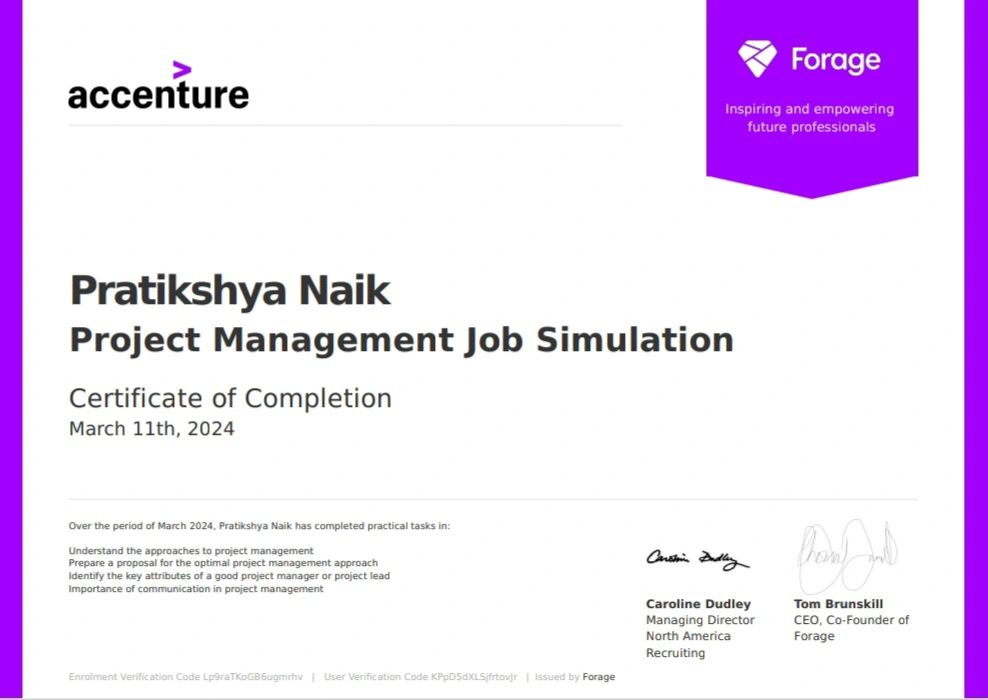 Pratikshya Naik on LinkedIn: I recently participated in Accenture's ... Pratikshya Naik on LinkedIn: I recently participated in Accenture's ...