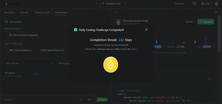 Priyanshu Singh on LinkedIn: #leetcode #leetcodestreak #dailycoding # ... Priyanshu Singh on LinkedIn: #leetcode #leetcodestreak #dailycoding # ...