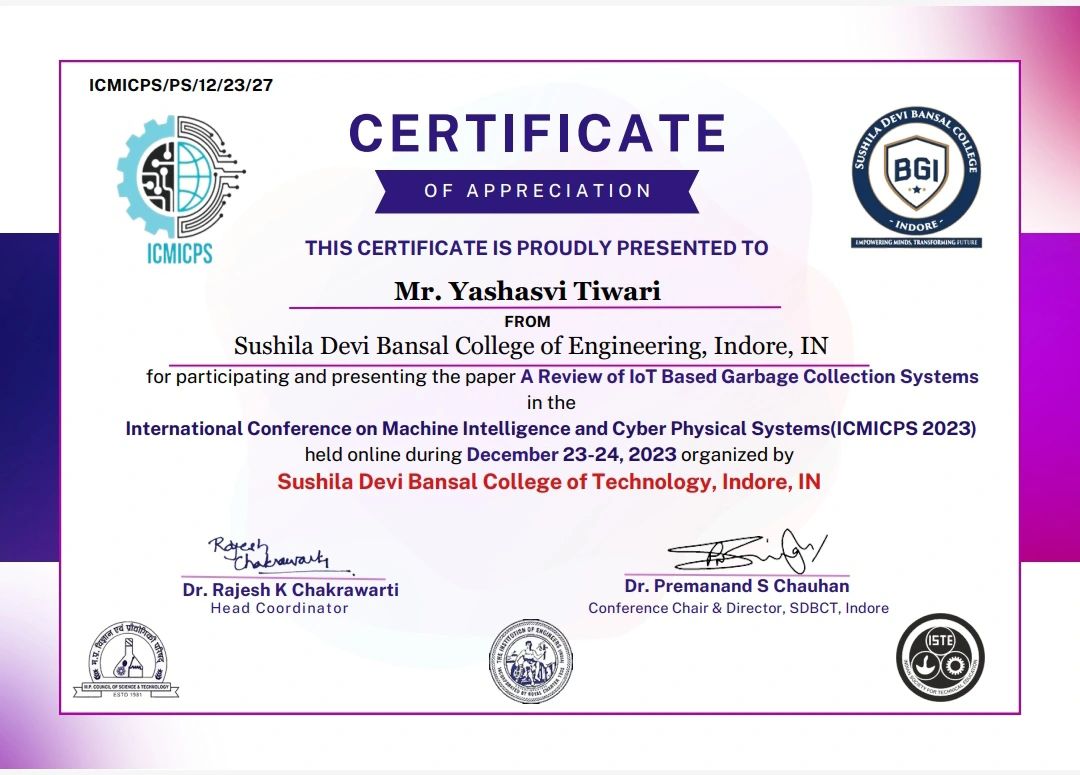 Yashasvi Tiwari on LinkedIn: 🌐🔬I am immensely delighted to be ... Yashasvi Tiwari on LinkedIn: 🌐🔬I am immensely delighted to be ...