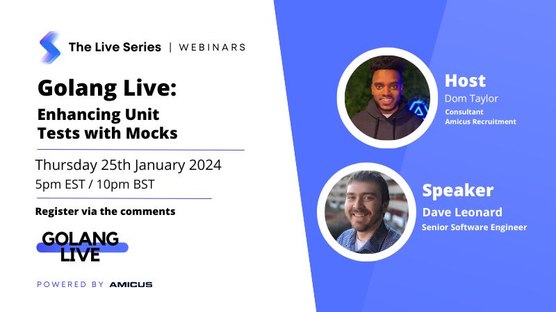 Amicus on LinkedIn: #amicusjobs #golanglive Amicus on LinkedIn: #amicusjobs #golanglive