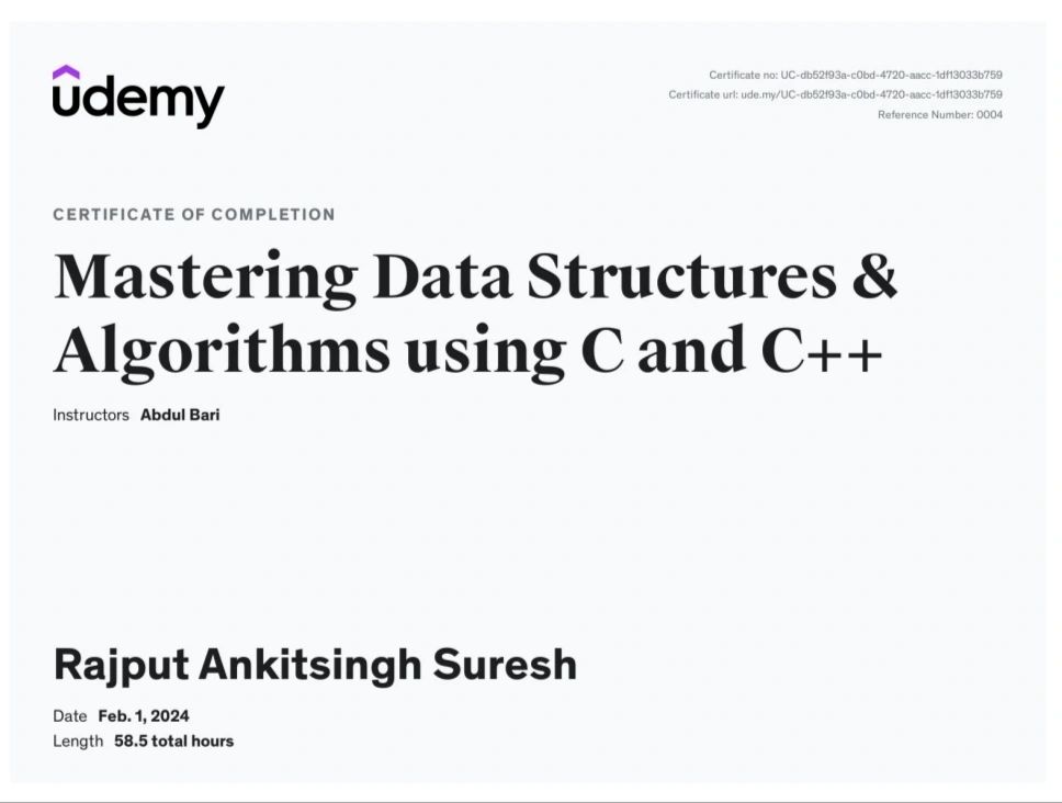 Rajput Ankitsingh on LinkedIn: Mastering Data Structures & Algorithms ... Rajput Ankitsingh on LinkedIn: Mastering Data Structures & Algorithms ...