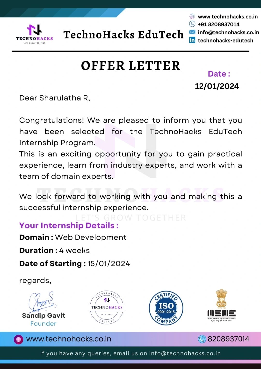Sharulatha R on LinkedIn: #technohacks #webdevelopment #webdesign # ... Sharulatha R on LinkedIn: #technohacks #webdevelopment #webdesign # ...
