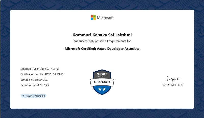 Lakshmi Kommuri on LinkedIn: #microsoft #azure Lakshmi Kommuri on LinkedIn: #microsoft #azure