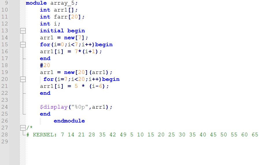 🔹 SystemVerilog Series - Dynamic Arrays 🔹 Here's a simple SystemVerilog ... 🔹 SystemVerilog Series - Dynamic Arrays 🔹 Here's a simple SystemVerilog ...