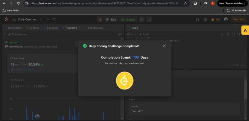 Prapti Goel on LinkedIn: #coding #leetcode #milestone #dailychallenges ... Prapti Goel on LinkedIn: #coding #leetcode #milestone #dailychallenges ...