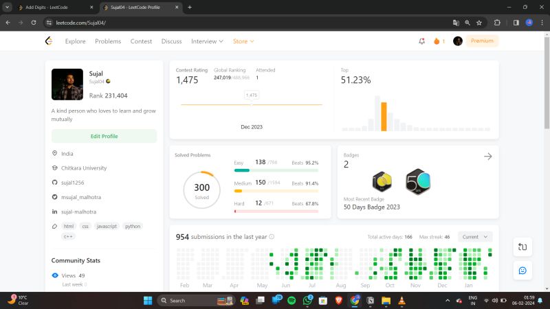 Sujal Malhotra on LinkedIn: #problemsolving #leetcodechallenge # ... Sujal Malhotra on LinkedIn: #problemsolving #leetcodechallenge # ...