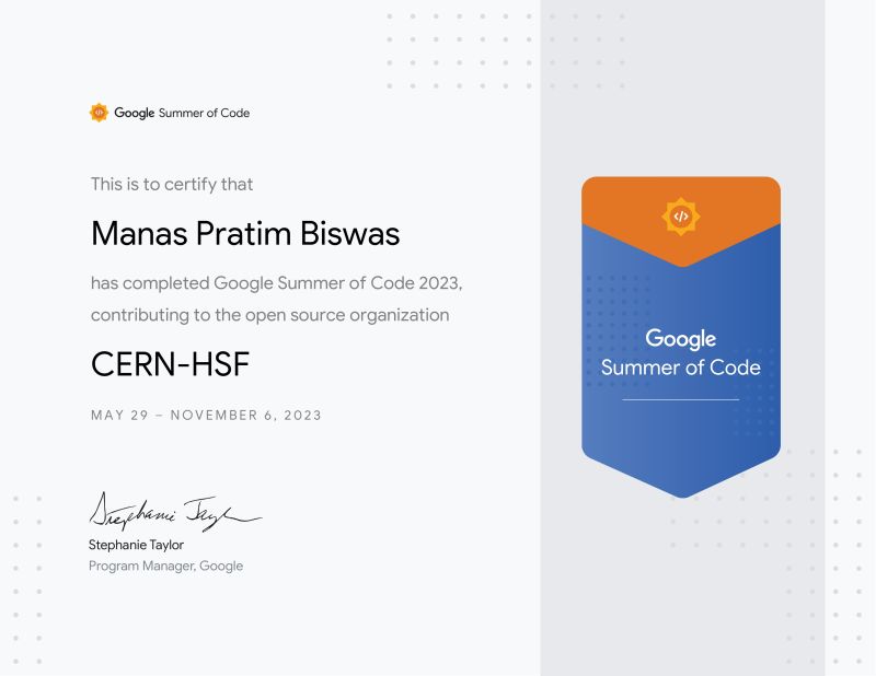 Manas Pratim Biswas on LinkedIn: #gsoc #cern Manas Pratim Biswas on LinkedIn: #gsoc #cern