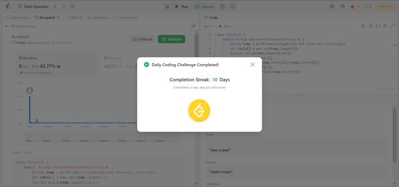 Krisha R on LinkedIn: #leetcode #java #coding #day10 #problemsolving # ... Krisha R on LinkedIn: #leetcode #java #coding #day10 #problemsolving # ...