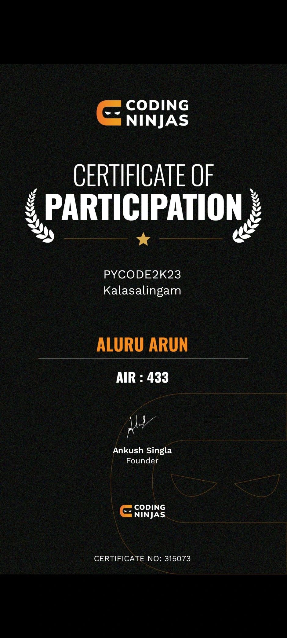 here is the certificate form here is the certificate form