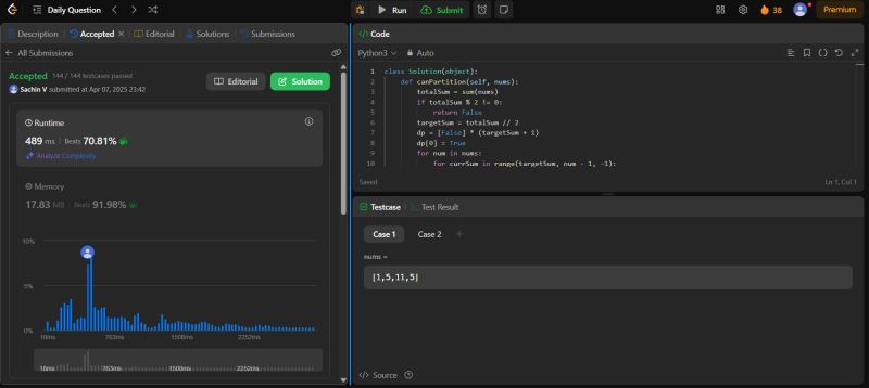 #100daysofleetcode #leetcode #dynamicprogramming #problemsolving ... #100daysofleetcode #leetcode #dynamicprogramming #problemsolving ...