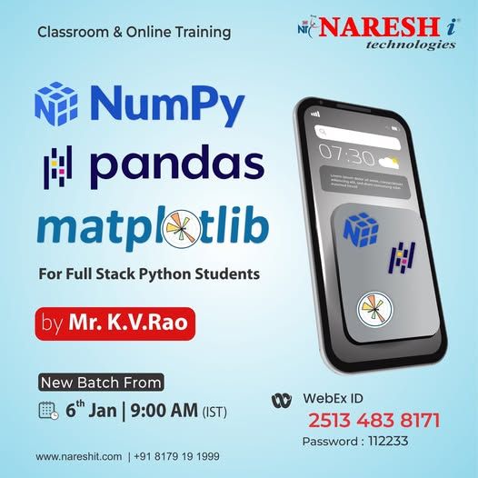 Naresh IT on LinkedIn: #python #programming #numpy #pandas #coding # ... Naresh IT on LinkedIn: #python #programming #numpy #pandas #coding # ...
