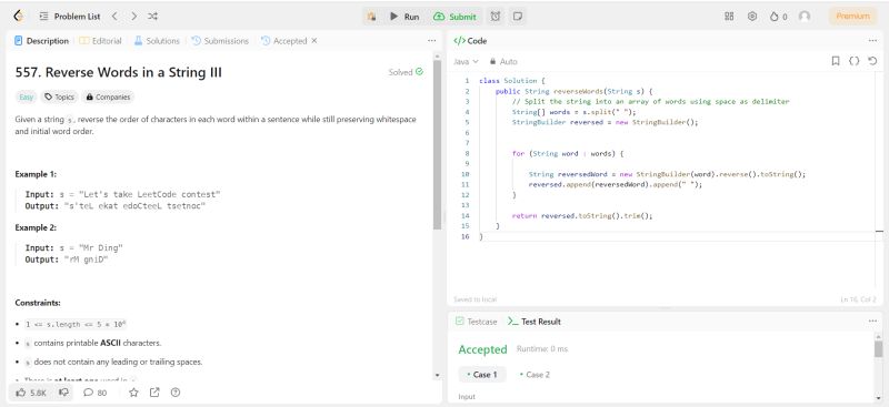kishore Reddy on LinkedIn: #java #leetcode #codejourney kishore Reddy on LinkedIn: #java #leetcode #codejourney
