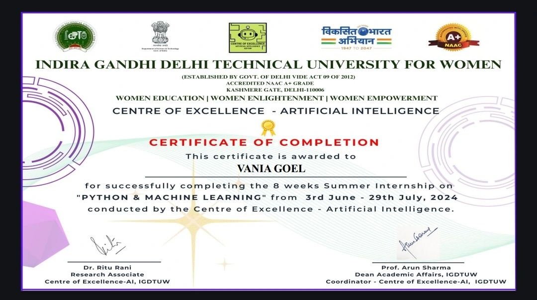 Vania Goel on LinkedIn: #internship #machinelearning #nlp # ... Vania Goel on LinkedIn: #internship #machinelearning #nlp # ...