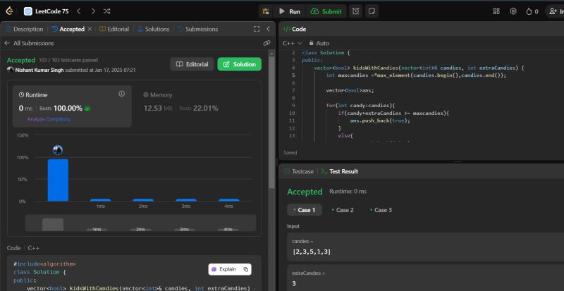 Nishant Kumar Singh on LinkedIn: Day-5 Solving LeetCode 75 Question ... Nishant Kumar Singh on LinkedIn: Day-5 Solving LeetCode 75 Question ...