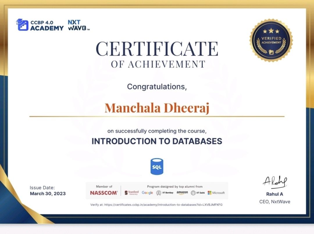 Manchala Dheeraj(He/Him) posted on LinkedIn Manchala Dheeraj(He/Him) posted on LinkedIn
