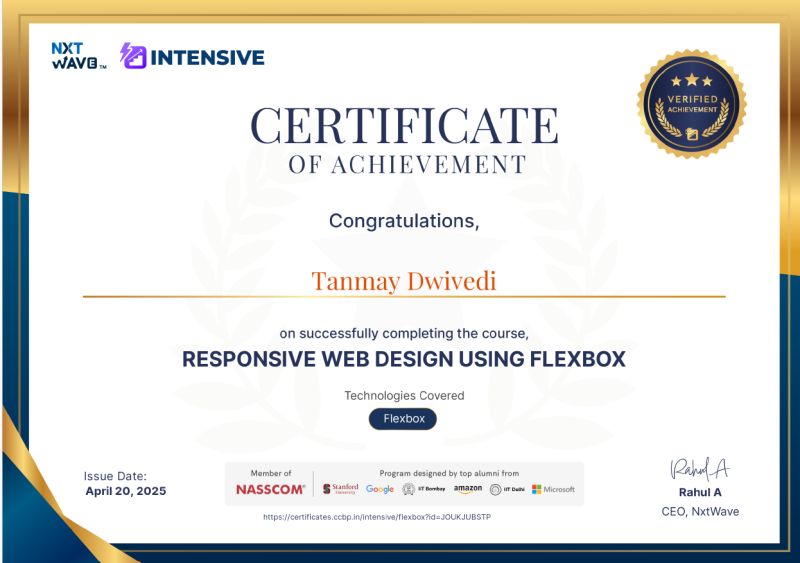 #webdevelopment #responsivedesign #flexbox #mediaqueries… | Tanmay Dwivedi #webdevelopment #responsivedesign #flexbox #mediaqueries… | Tanmay Dwivedi