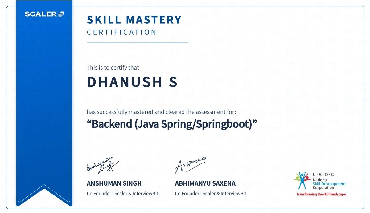 Dhanush S on LinkedIn: #java #springboot #softwaredevelopment # ... Dhanush S on LinkedIn: #java #springboot #softwaredevelopment # ...