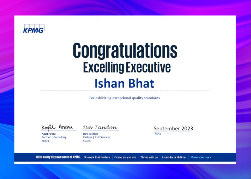 Ishan Bhat on LinkedIn: Happy to share that I received recognition for ... Ishan Bhat on LinkedIn: Happy to share that I received recognition for ...