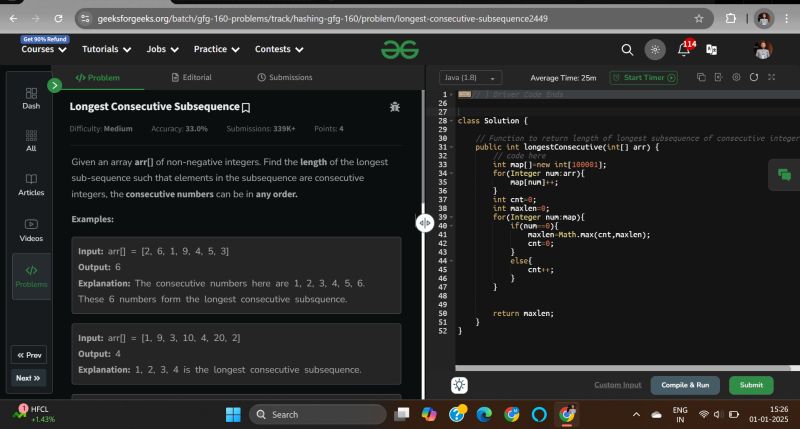 Ansh Kumar on LinkedIn: #problemsolving #geekstreak2024 #gfg160 Ansh Kumar on LinkedIn: #problemsolving #geekstreak2024 #gfg160