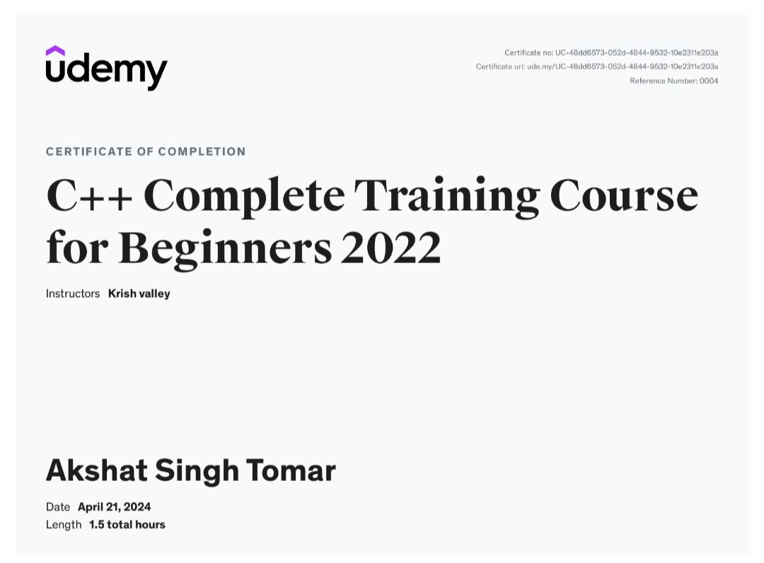 #cplusplus #programmingjourney | Akshat Singh Tomar #cplusplus #programmingjourney | Akshat Singh Tomar