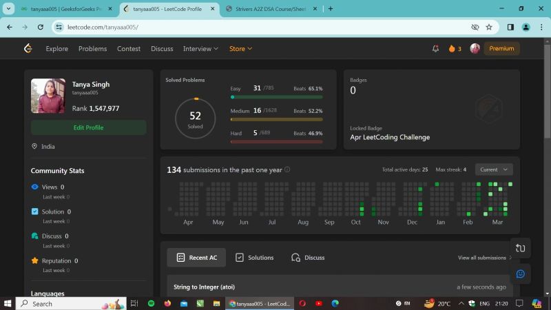 #leetcode #dsa #coding #streak #practice #striver #leetcodestreak ... #leetcode #dsa #coding #streak #practice #striver #leetcodestreak ...