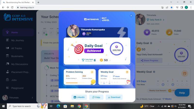 Thirumala Komurupaka on LinkedIn: #day38 #100daysofcode #ccbp # ... Thirumala Komurupaka on LinkedIn: #day38 #100daysofcode #ccbp # ...