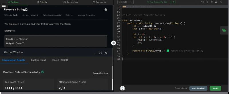 #java #dsa #geeksforgeeks #200daysofcode #himmicodes | Himanshu Rai #java #dsa #geeksforgeeks #200daysofcode #himmicodes | Himanshu Rai