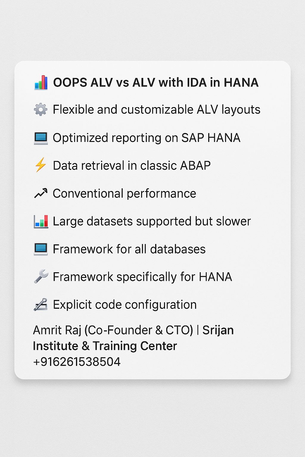 #sap #abap #hana #alv #oopsalv #alvida #techtips #sapcommunity #s4hana ... #sap #abap #hana #alv #oopsalv #alvida #techtips #sapcommunity #s4hana ...