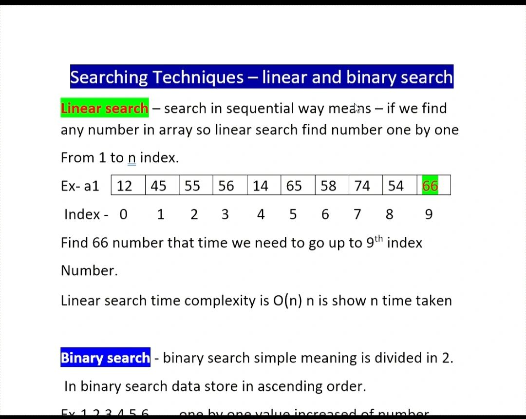 (DSA). linear and binary search in an easy way to understand. | Arun ... (DSA). linear and binary search in an easy way to understand. | Arun ...