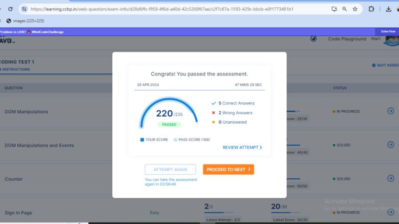 Hello ๐๐ป Connection JAVA SCRIPT ๐ MOCK TEST-1 NxtWave hashtag#CCBP ... Hello ๐๐ป Connection JAVA SCRIPT ๐ MOCK TEST-1 NxtWave hashtag#CCBP ...