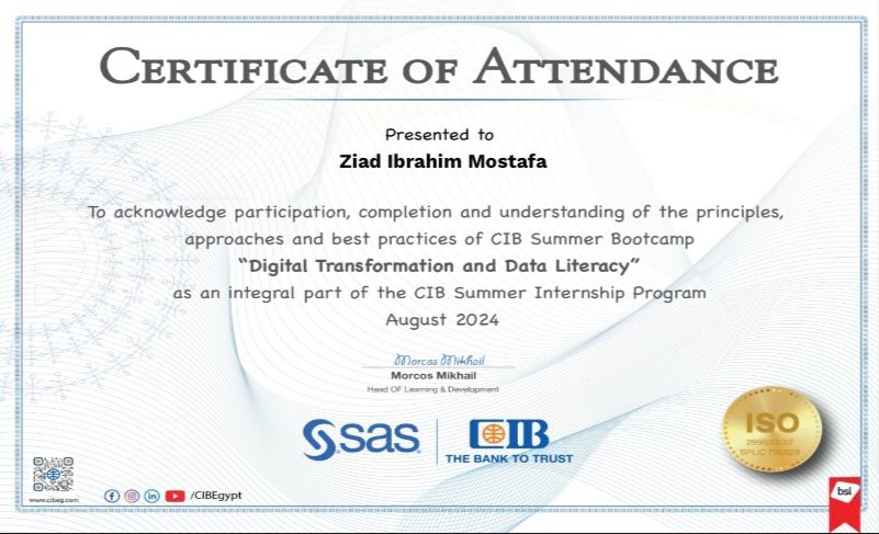 Ziad Ibrahim on LinkedIn: #cib_summer_internship_2024 Ziad Ibrahim on LinkedIn: #cib_summer_internship_2024