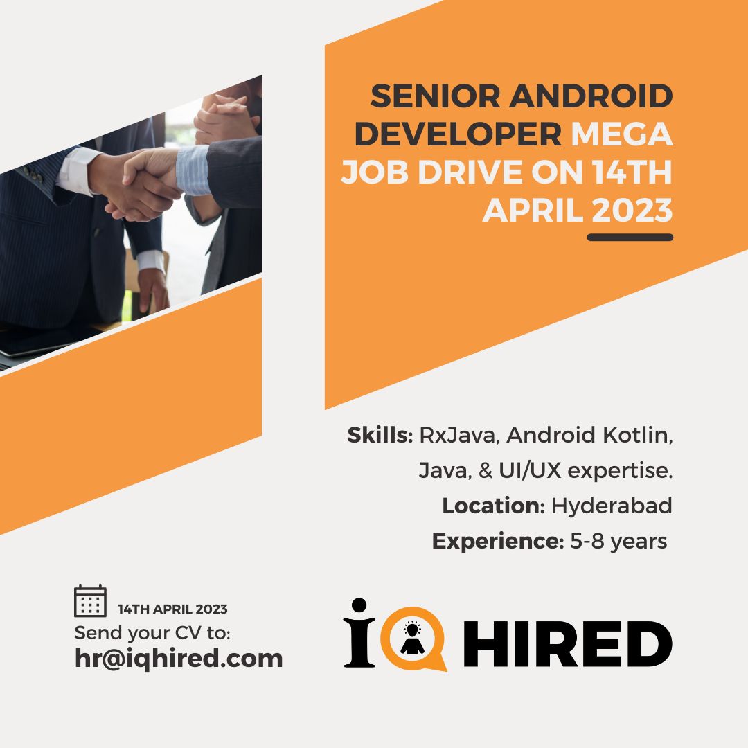 IQ Hired on LinkedIn: #rxjava #androidkotlin #java #ui #ux # ... IQ Hired on LinkedIn: #rxjava #androidkotlin #java #ui #ux # ...