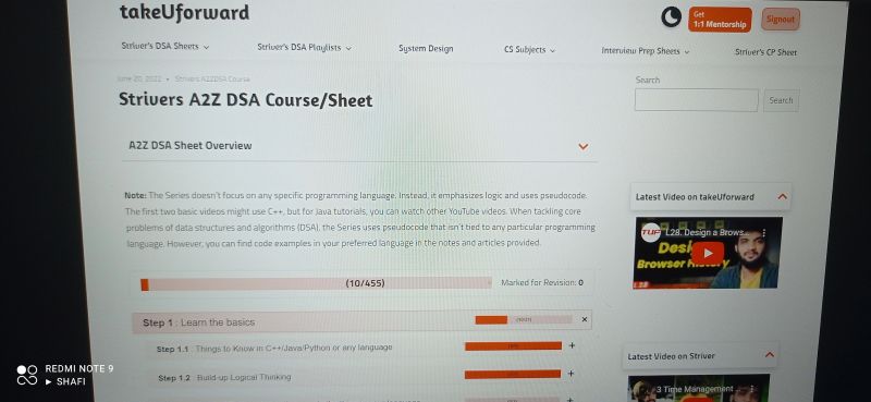 Shafiulla Attar on LinkedIn: #dsa #dsajourney #codingninjas #striversa2zdsa Shafiulla Attar on LinkedIn: #dsa #dsajourney #codingninjas #striversa2zdsa